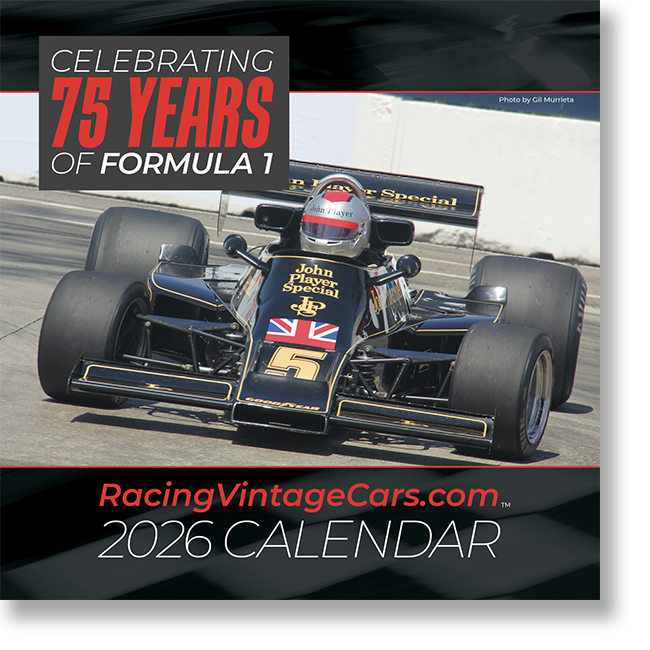 RacingVintageCars 2026 Calendar - Racing Vintage Cars